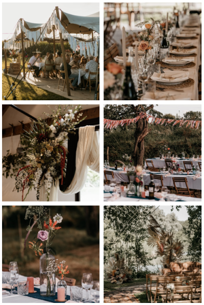 Festivalbruiloft - Bruiloft decoratie en styling